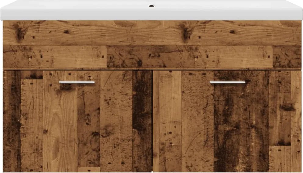 Koupelnová skříňka se zápustným umyvadlem old wood 3328585