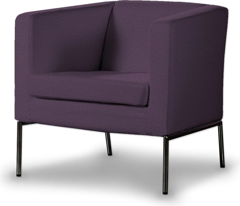 Potah na křeslo IKEA Klappsta barva fialová látka pletený vzor