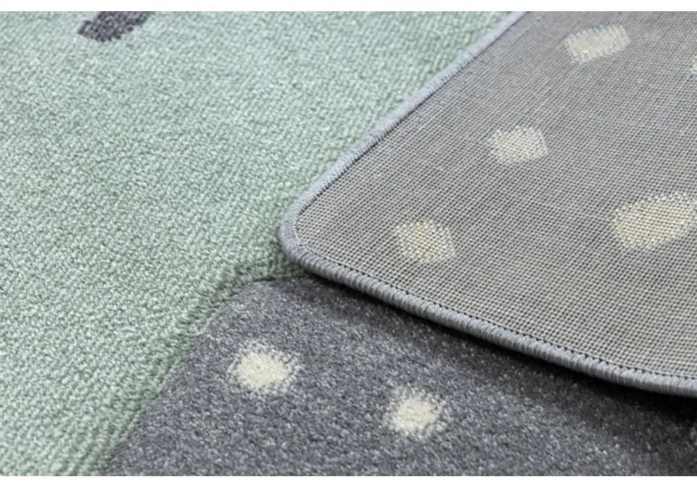 Dětský kusový koberec Hvězda šedý 140x190cm