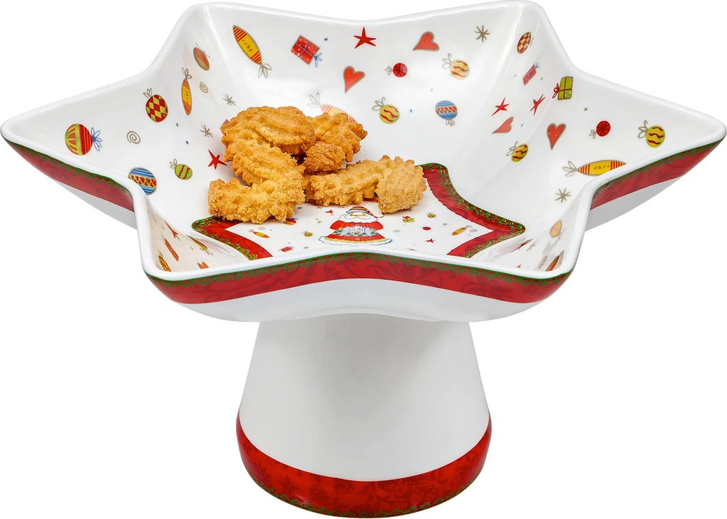 XXXLutz SERVÍROVACÍ PODNOS, keramika, 28,5 cm X-Mas - Sváteční nádobí - 0071360379