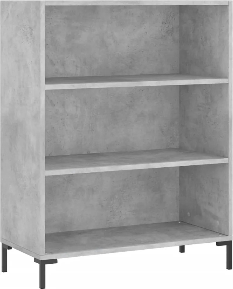 Skříň highboard betonově šedá 69,5x34x180 cm kompozitní dřevo 3200069