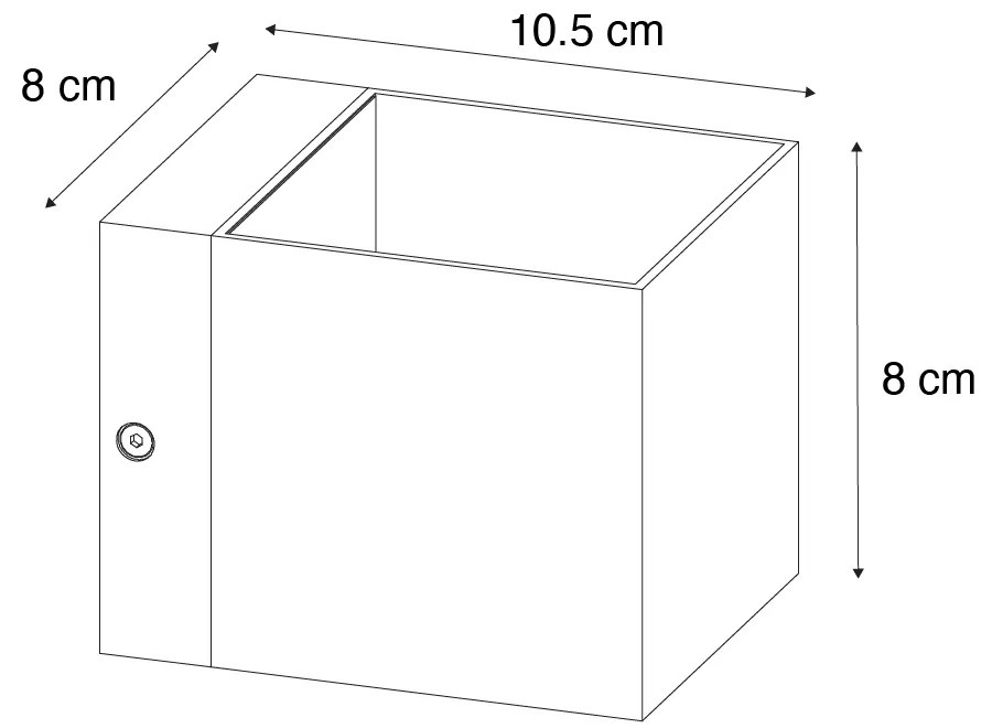 Moderní nástěnné svítidlo tmavě bronzové - Transfer