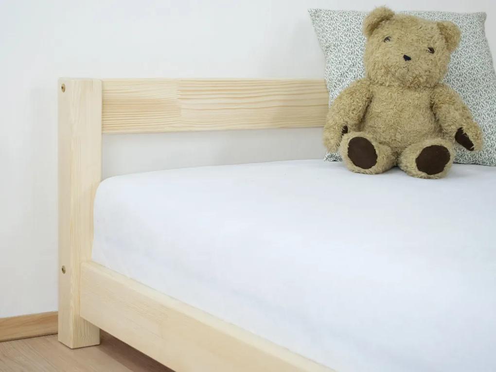 Benlemi Dětská jednolůžková postel s čelem DREAMY Zvolte barvu: Bílá, Zvolte rozměr: 80x180 cm