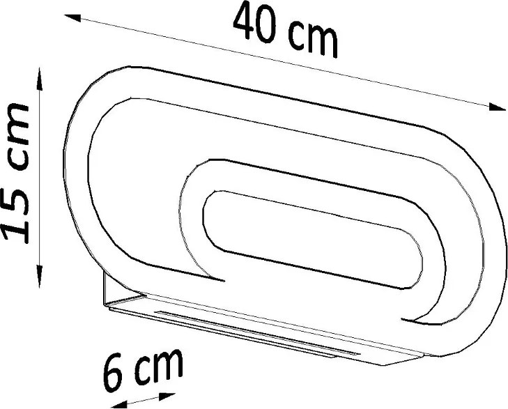 Sollux Lighting Nástěnné svítidlo SACCON bílé
