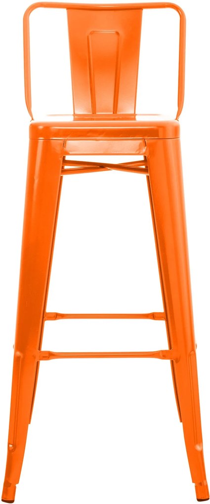Sada 4 barových židlí Mason – oranžová