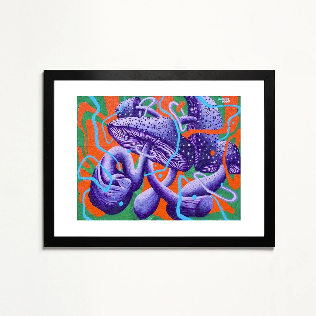 Dosy Doss | Fialové propojení Rám: Bez rámu, Velikost: 30 x 40 cm