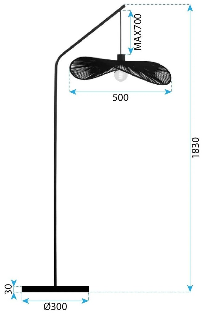 Toolight Stojací lampa Modern A2 APP1834-1F