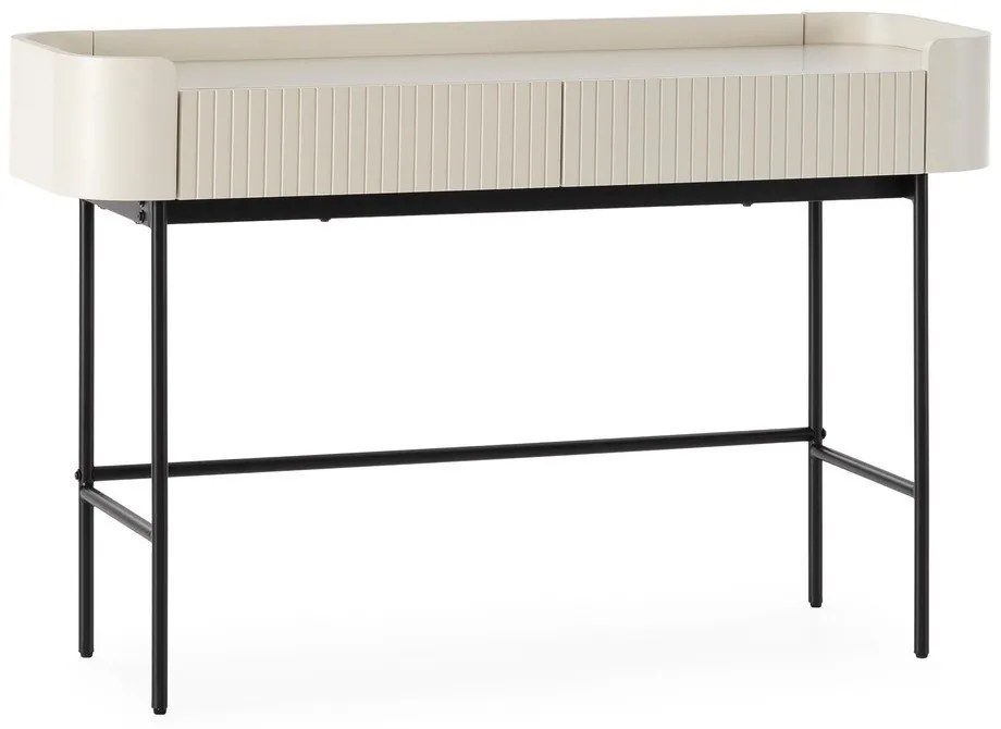 Krémový konzolový stolek 40x120 cm Willa – MOME