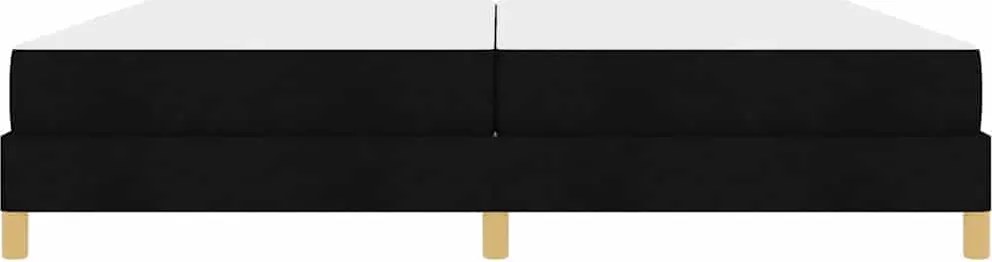 Postel s boxspringem s matrací Černá 200 x 200 cm textil 3398593