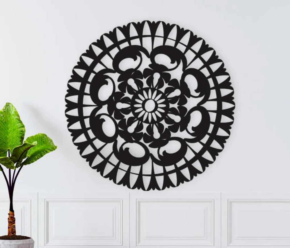Mandala radosti - dřevěný obraz na zeď od 2opice.cz Materiál: OŘECH, Velikost (mm): 350 x 350