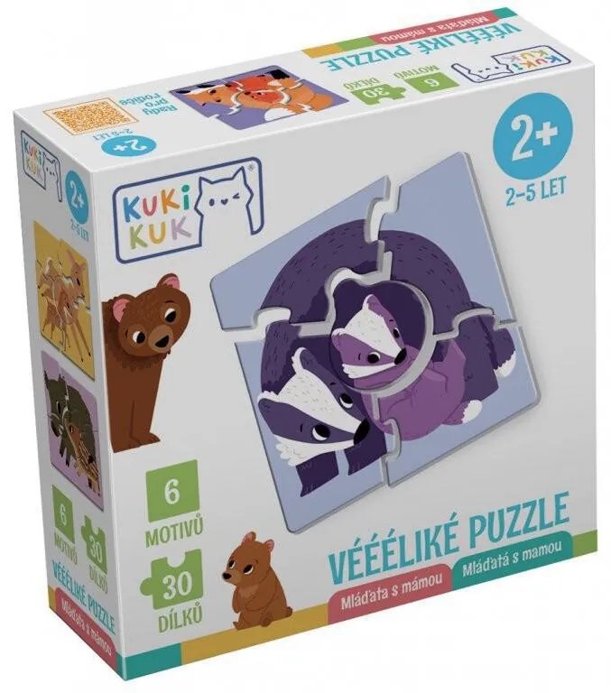 Betexa KukiKuk - Véééliké puzzle Mláďata s mámou