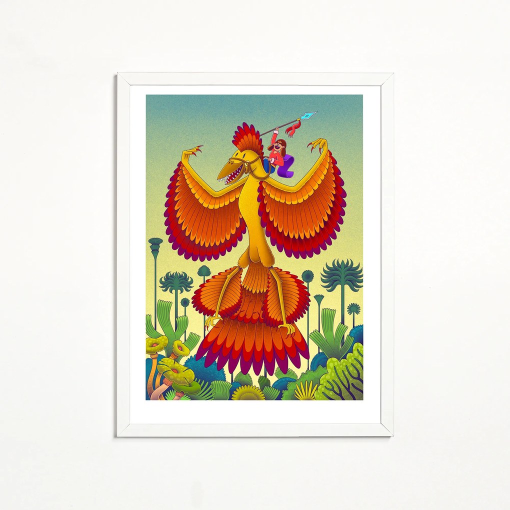 Dávid Soboň | Phoenix Rám: Bílý, Velikost: 30 x 20 cm