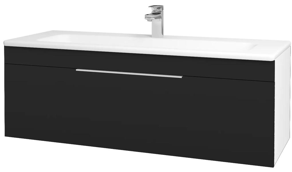 Dřevojas Koupelnová skříň ASTON SZZ 120 Varianta: N01 Bílá lesk / Úchytka T04 / D02 Bříza