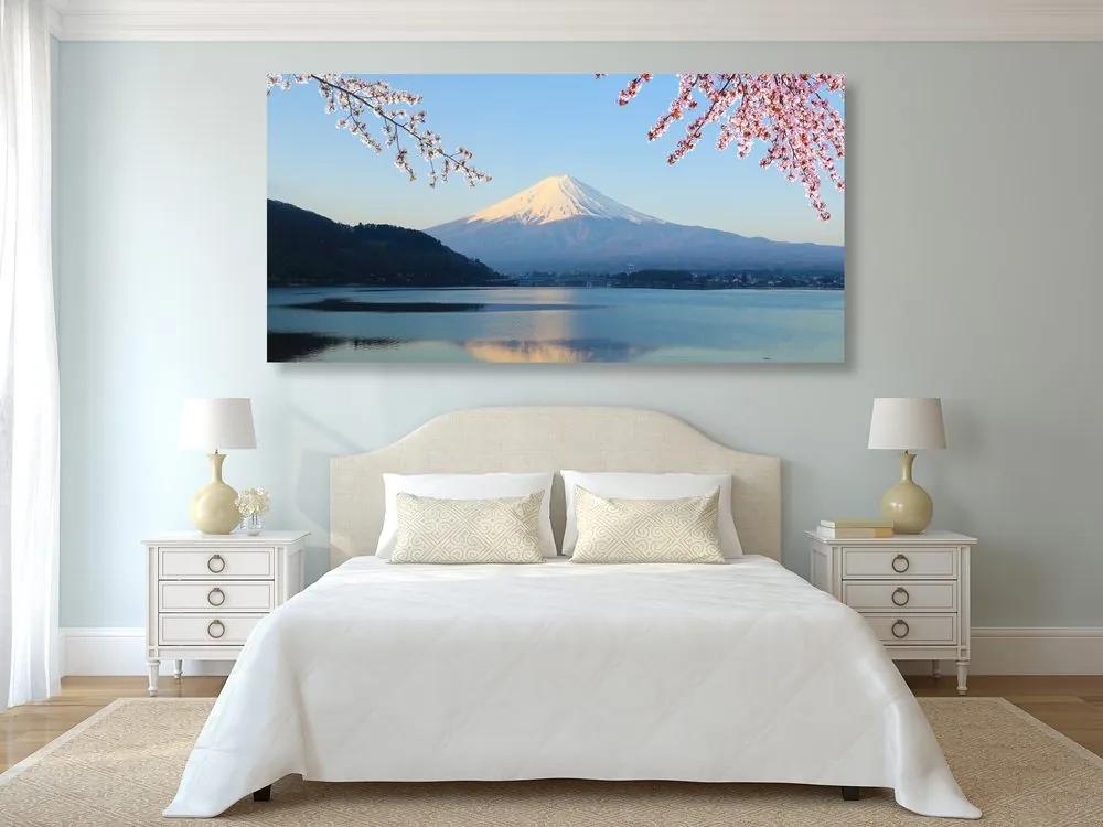 Obraz výhled z jezera na Fuji Varianta: 120x60