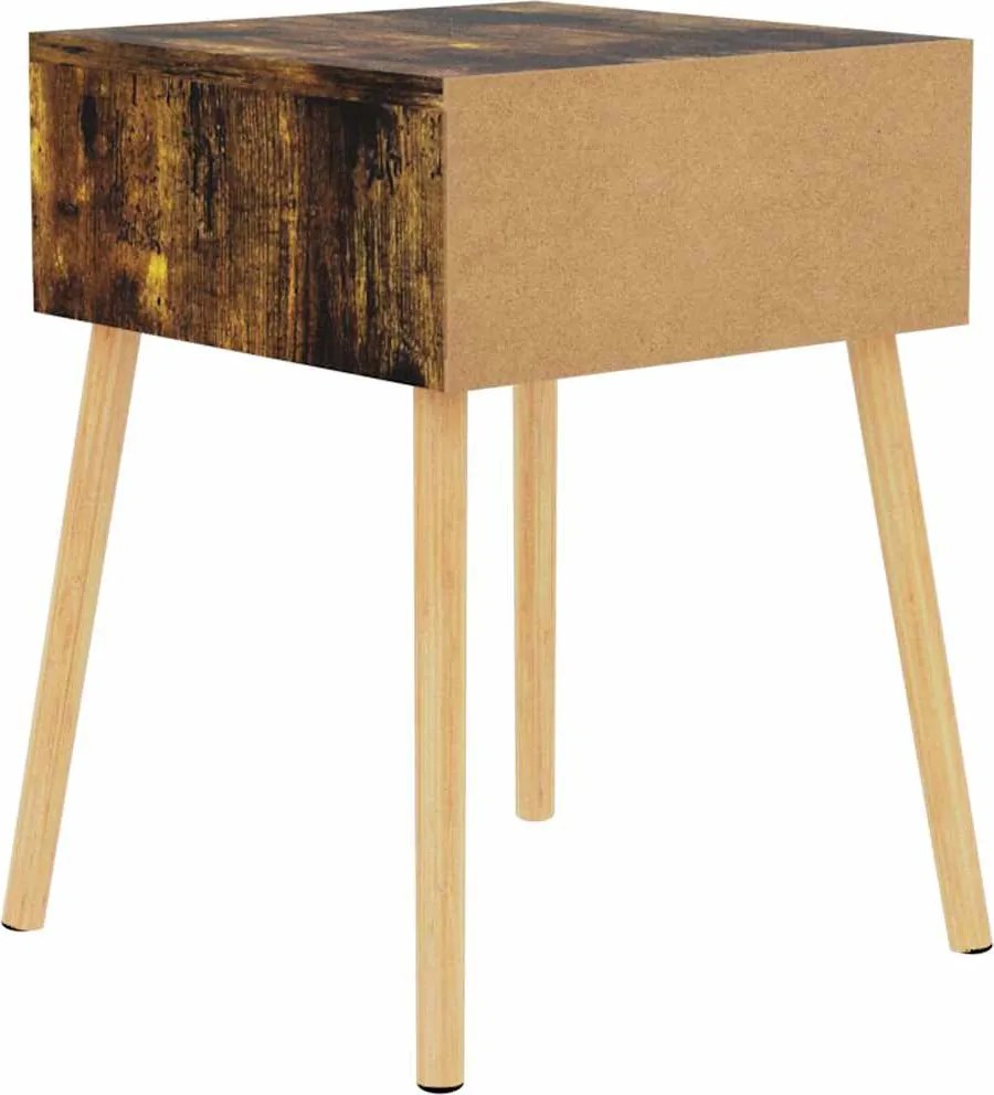 Noční stolky 2 ks kouřový dub 40 x 40 x 56 cm kompozitní dřevo 326812