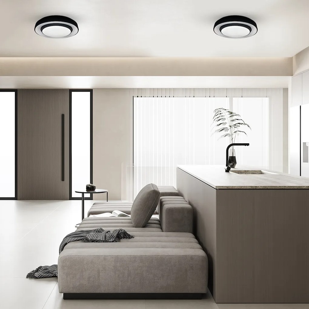Stropní LED svítidlo Naomi Smart, 1x LED 24w, 3000-6000k, b, RGB, s ovladačem