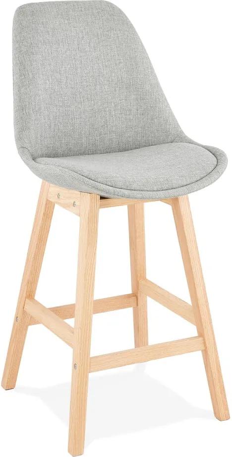 Šedá barová židle Kokoon QOOP Mini, výška sedu 65 cm | BIANO