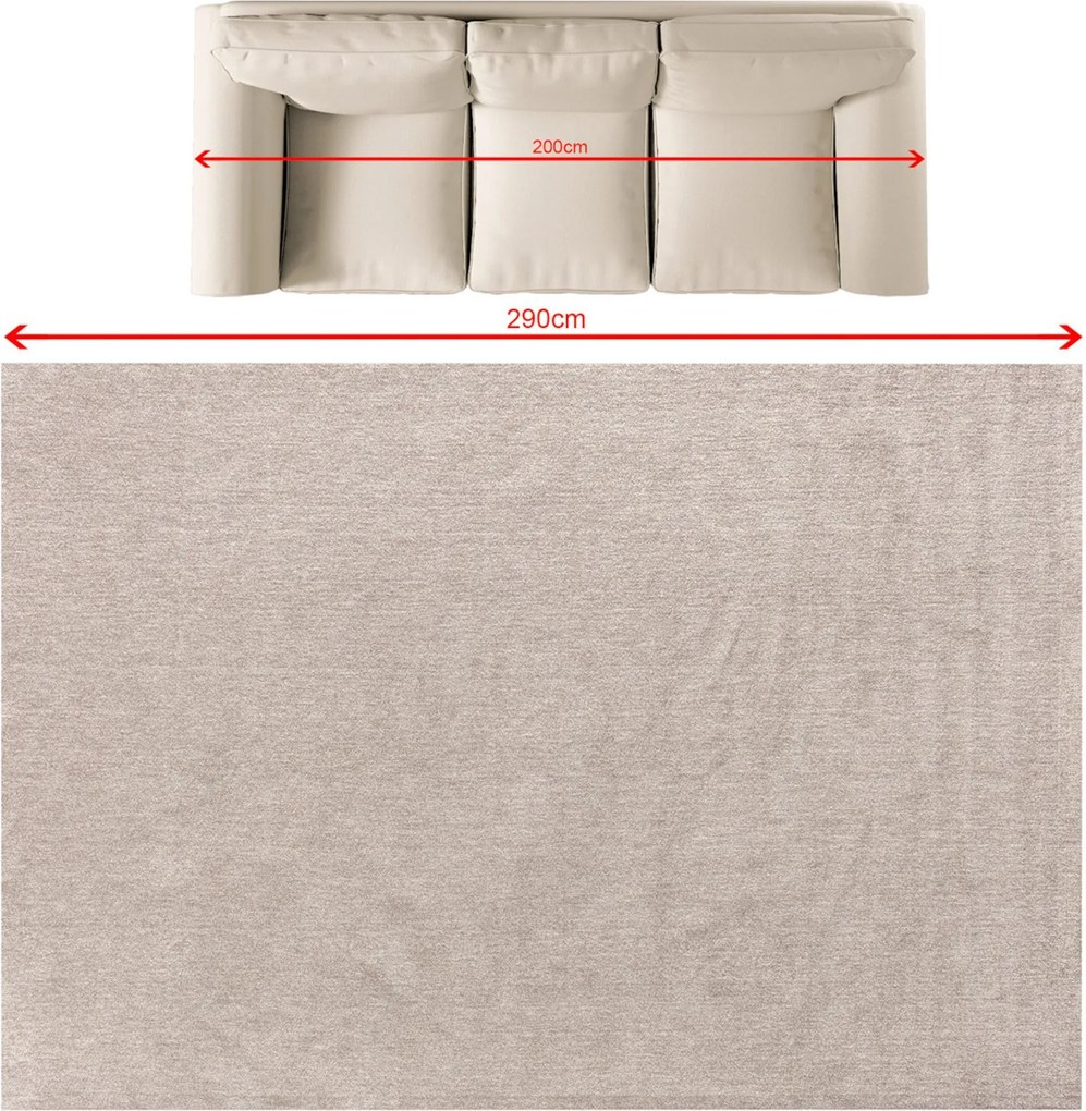 Koberec Zendra taupe 200x290 cm