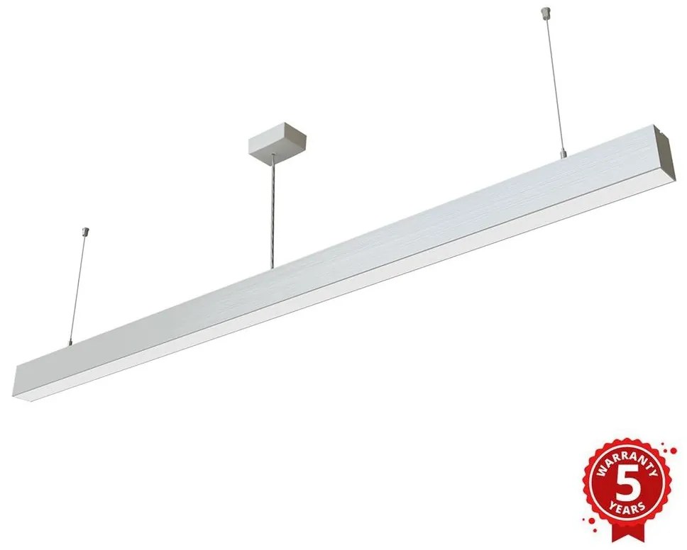 APLED APLED - LED Lustr na lanku LOOK LED/58W/230V 4000K 150 cm stříbrná AP0123