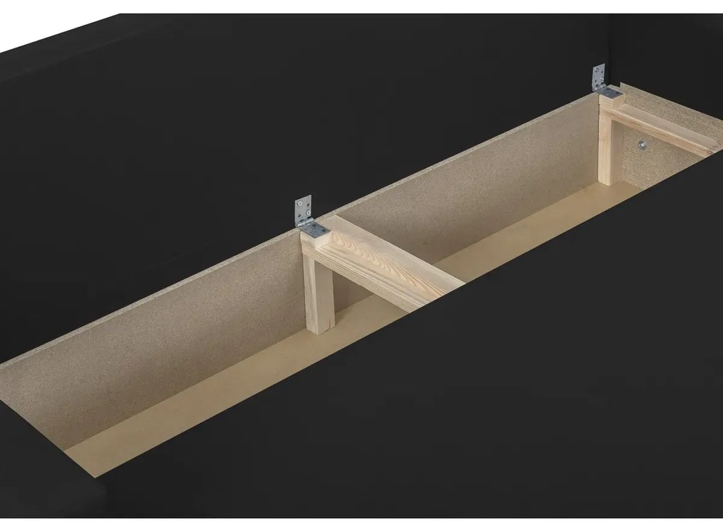Rozkládací pohovka NEVADA Černá/Červená+2 Taburety