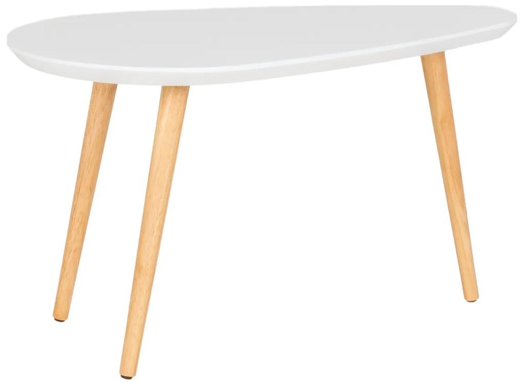 OnaDnes -20% Nordic Living Bílý lakovaný konferenční stolek Vivid 70 x 40 cm