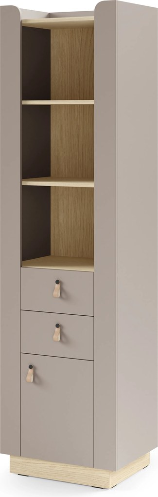 Meblar Regál/knihovna SALERNO SA15 Kombinace barev: Makadamia/ Dub Mavelie