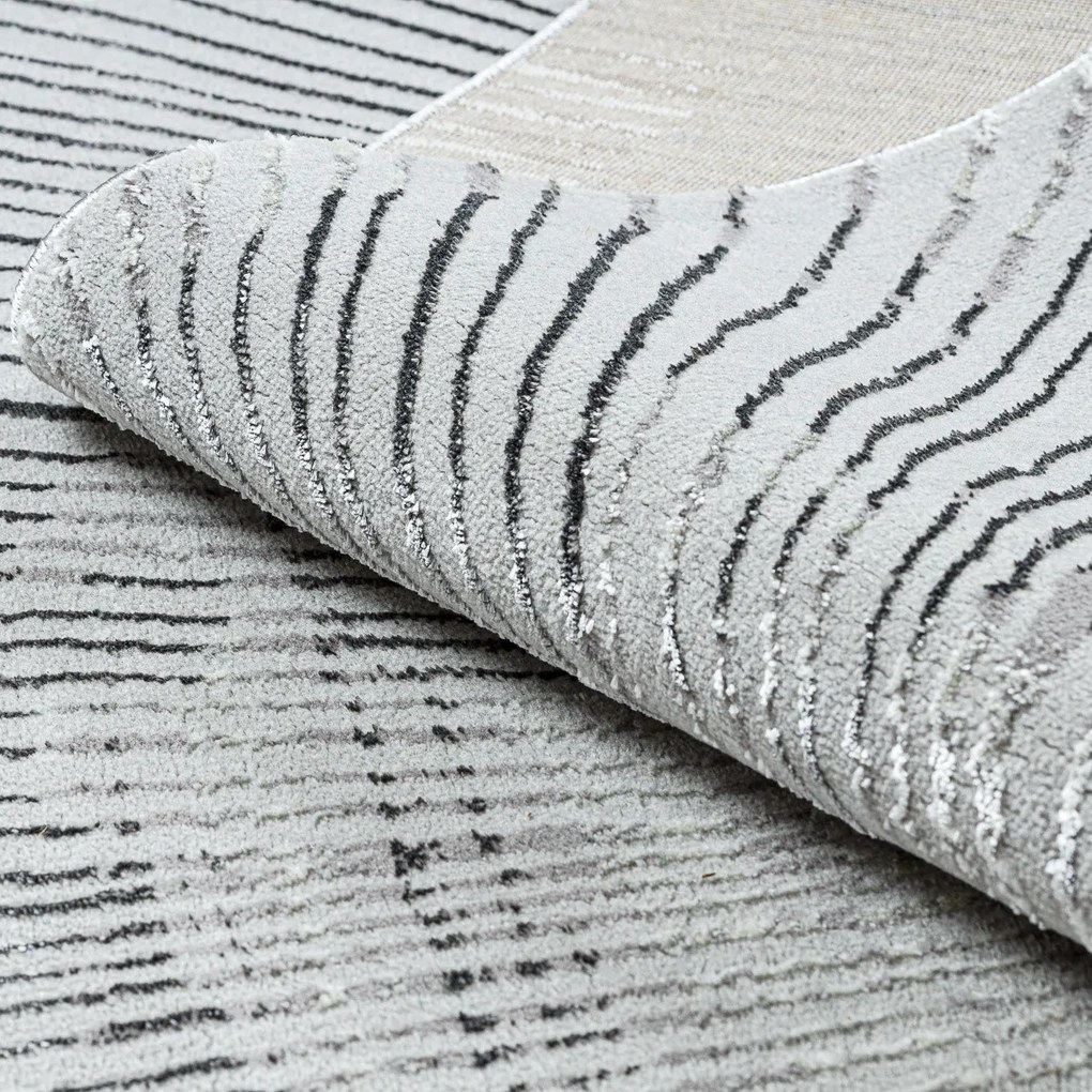 Dywany Łuszczów, Kusový koberec Bliss Z206AZ256 grey, 80x150, šedá, kancelář