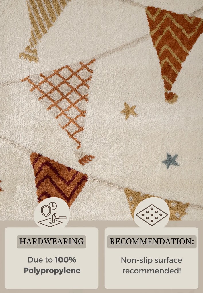 Hanse Home, Dětský koberec Adventures 106211 Cream Multicolor, 160x235, vícebarevná, dětský pokoj