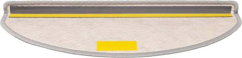 Samolepicí rohože na schody Sisal-Look 30 ks 65x21x4 cm Platina 3365870
