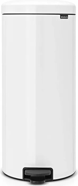 Bílý nášlapný ocelový odpadkový koš 30 l NewIcon – Brabantia