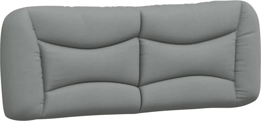 Postel s matrací Hvar světle šedá 120 x 200 cm textil 3208520