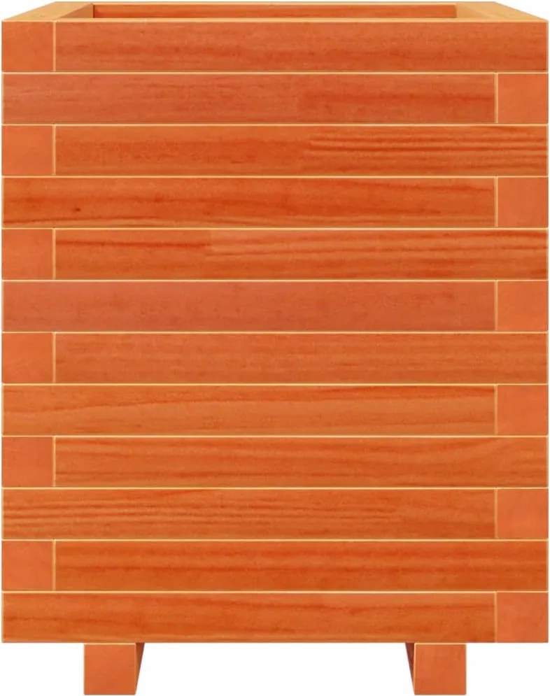 Zahradní truhlík voskově hnědý 40x40x49,5 cm masivní borovice 3282511