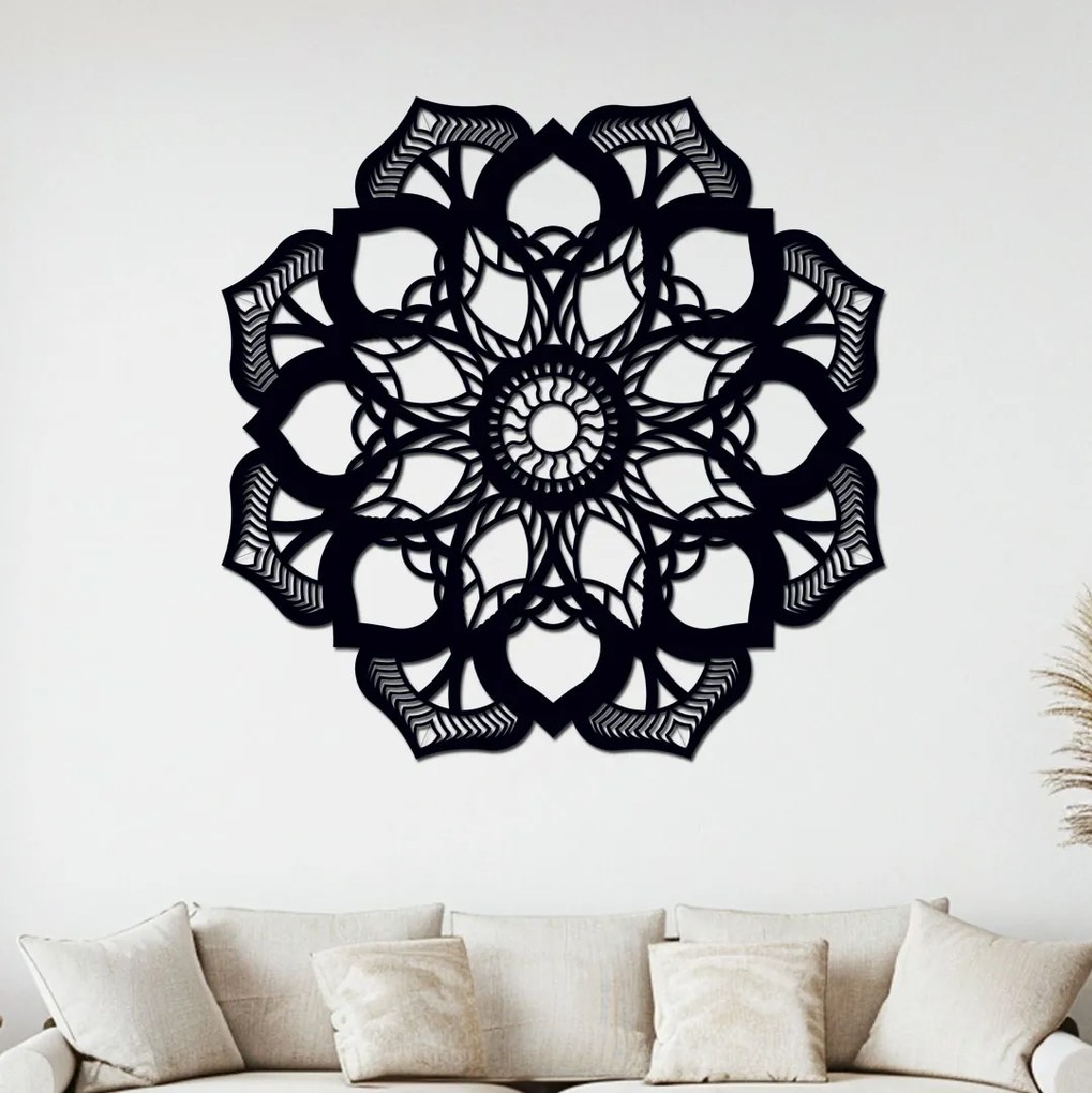 dřevo života Dřevěná mandala ZÁŘIVÁ RADOST Zvolte barvu dekoru: Buk, Zvolte rozměr Ø (cm): 80