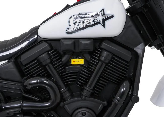Elektrická motorka STAR bílá