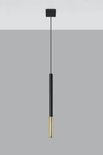 Lustr SOLLUX Mozaica 1 G9 1x40W bez zdroje SL.0891 černá/zlato
