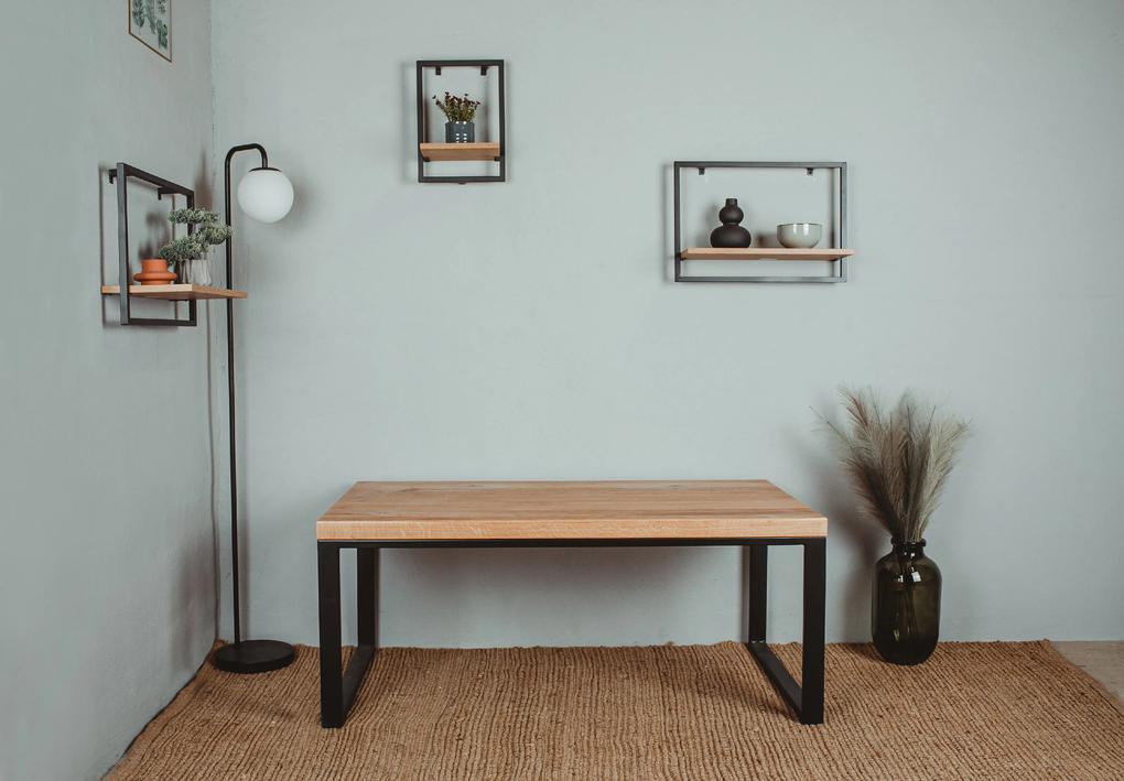 Wudboys Konferenční stůl OSTRU Barva kovu: Bílá, Dřevo: Buk, Rozměr: 1100X600, moderní skandinávský styl