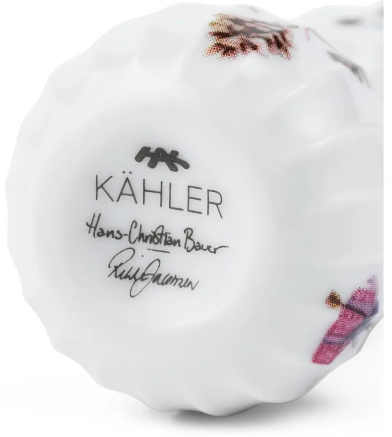 Porcelánová ručně malovaná vánoční ozdoba ø 4 cm Hammershøi Snowman – Kähler Design
