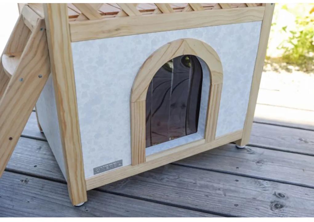 Zateplená bouda pro kočky KERBL TYROL ALPIN 88x57x77cm