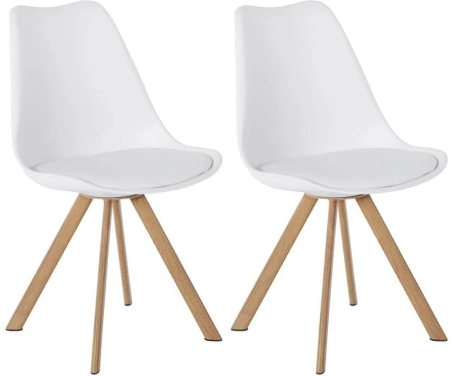 Danish style Jídelní židle Artas (SET 2 ks), bílá