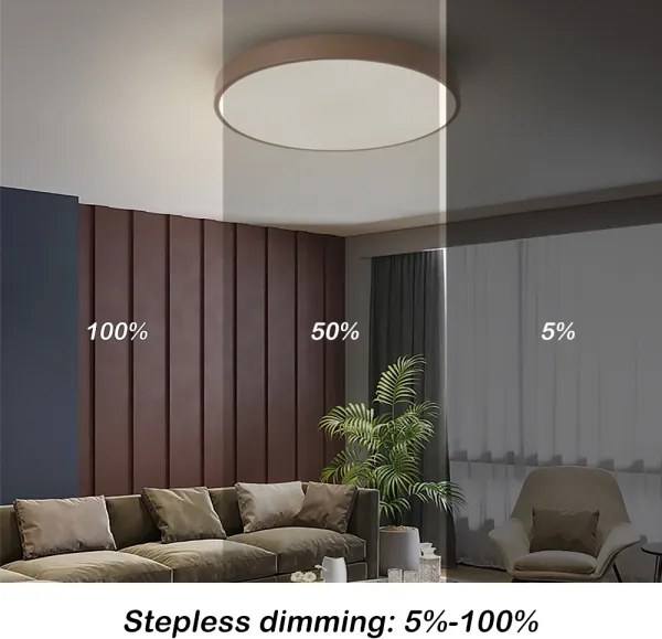 Brilagi - LED Stm stropní svítidlo POOL LED/60W/230V 3000-6000K 50 cm hnědá+DO