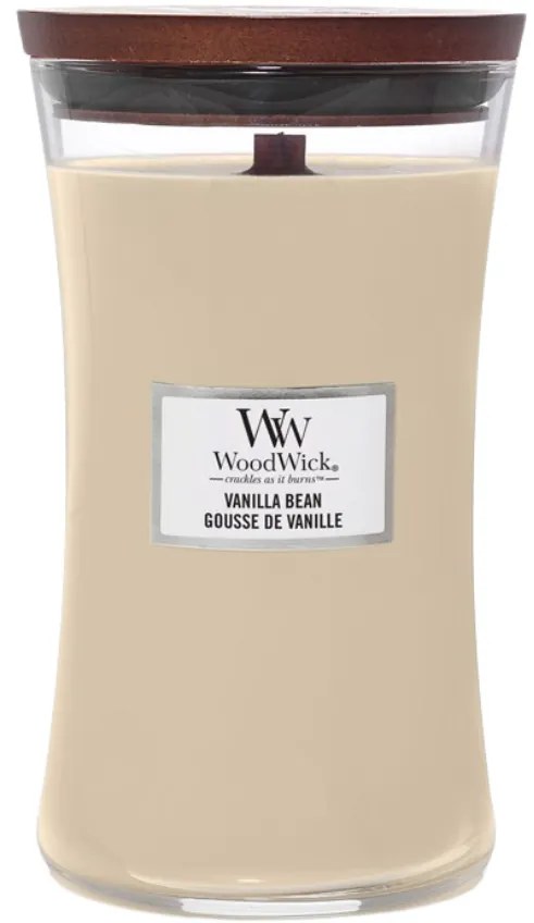 OnaDnes -20% Velká vonná svíčka WoodWick, Vanilla Bean