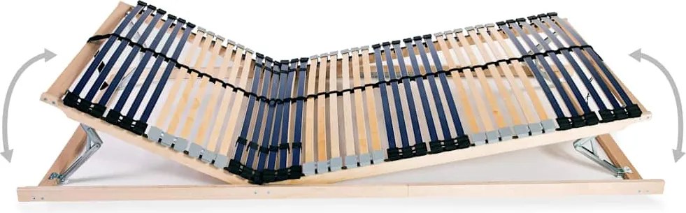 Lamelový rošt postele se 42 lamelami 7 zón 120 x 200 cm 246477