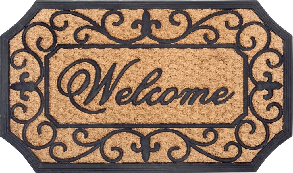 Hanse Home, Rohožka Welcome 105713 - na ven i na doma, 45x75, hnědá, chodba / předsíň