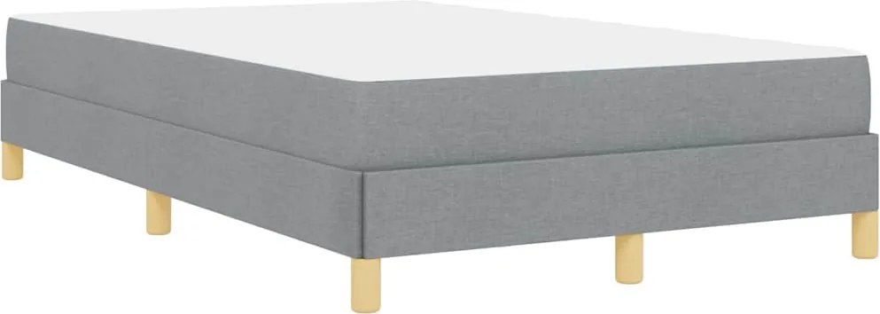 Postel s boxspringem s matrací Světle šedá 120 x 190 cm textil 3398549