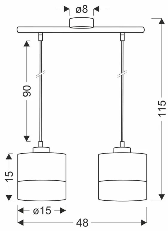 Závěsná lampa PORTO Candellux 2