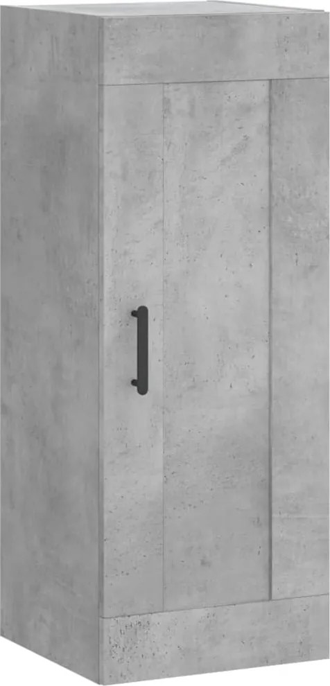 Skříň highboard betonově šedá 34,5x34x180 cm kompozitní dřevo 3200397