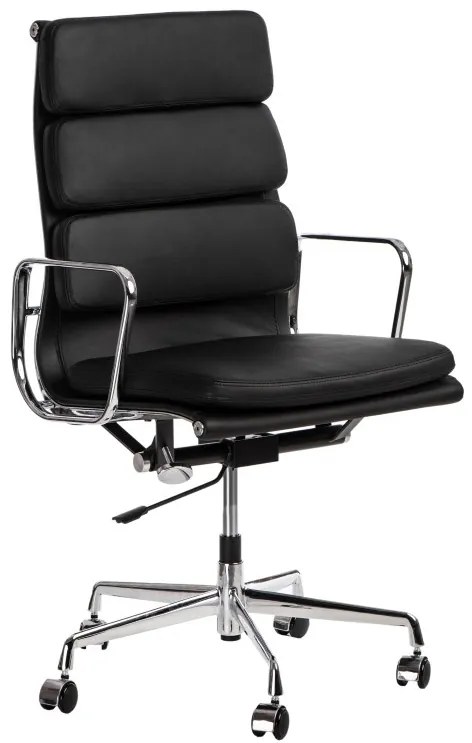 Culty Kancelářská židle Soft Pad Group 219, černá kůže/chrom