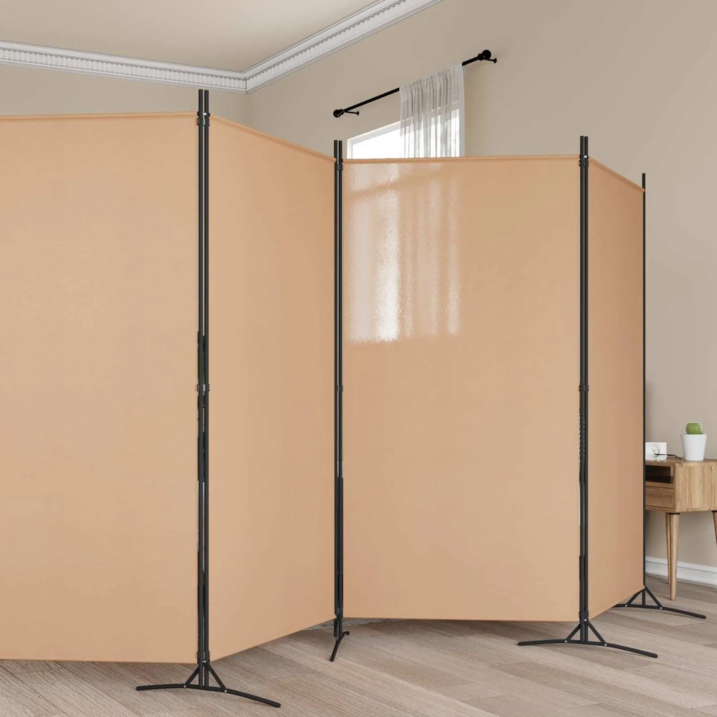 vidaXL 6dílný paraván 520x180 cm textil [42039230] Barva: antracitová