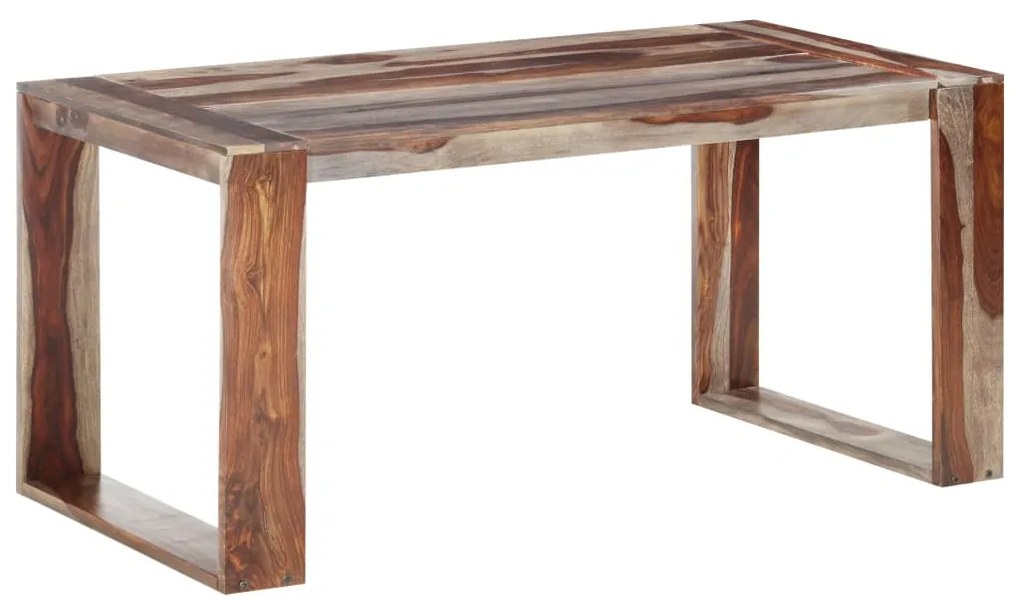 286358 vidaXL Jídelní stůl 160 x 80 x 76 cm masivní sheeshamové dřevo