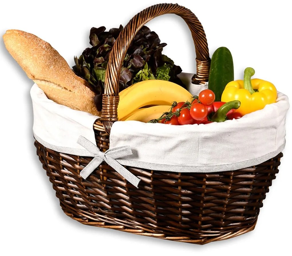 Košík na ovoce Basket Dark, 45x34x37 cm